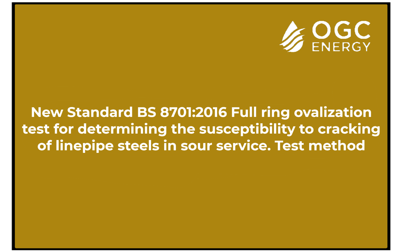 New Standard BS 8701:2016 Full ring ovalization test for determining ...